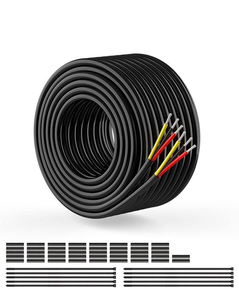 14 Gauge Wire 2 Conductor Electrical Wire, 14 AWG Stranded PVC Cord ...