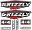 Yamaha Grizzly OEM ATV Tank Decal Graphic Sticker Kit 350 450 550 660 ...