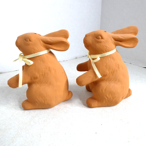 Vandor Vintage Terra Cotta Bunny Rabbit Easter Salt and Pepper Shakers ...