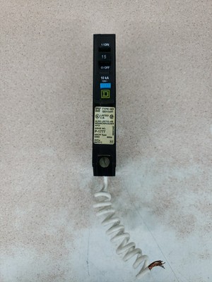 1) Square D QO115AFI 15 Amp 120V 1-Pole Breaker with Arc Fault ...