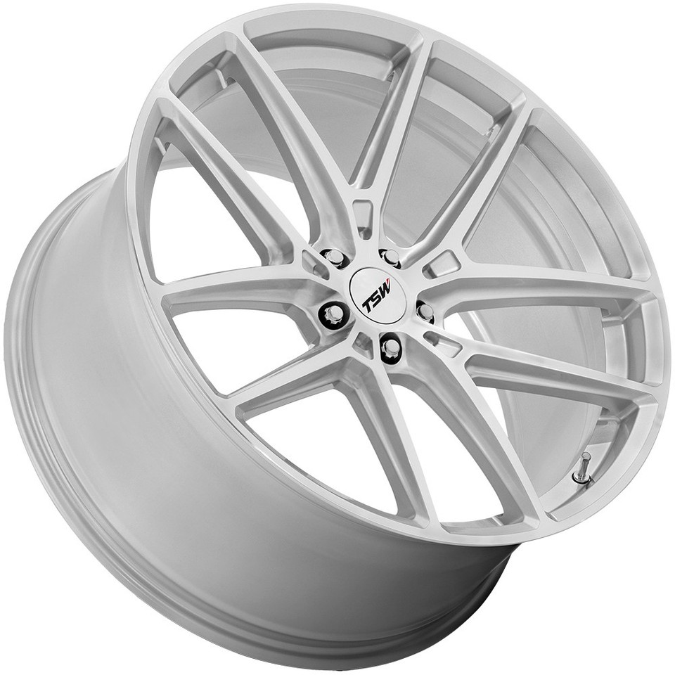 TSW TW006 Imola 22x8.5 5x120 +27mm Silver Wheel Rim 22" Inch ...