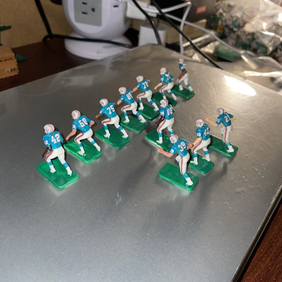 Tudor Electric Football Miami Dolphins Dark Jersey SH Logo Numbered | eBay