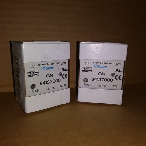 Crouzet GN 84137000 Relay 10A 24-280 VAC 3-32VDC - New In Box | eBay
