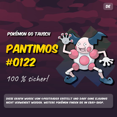 Pantimos · Pokémon GO Tausch · Regionales Pokémon · #0122 · Gen. 1 ...