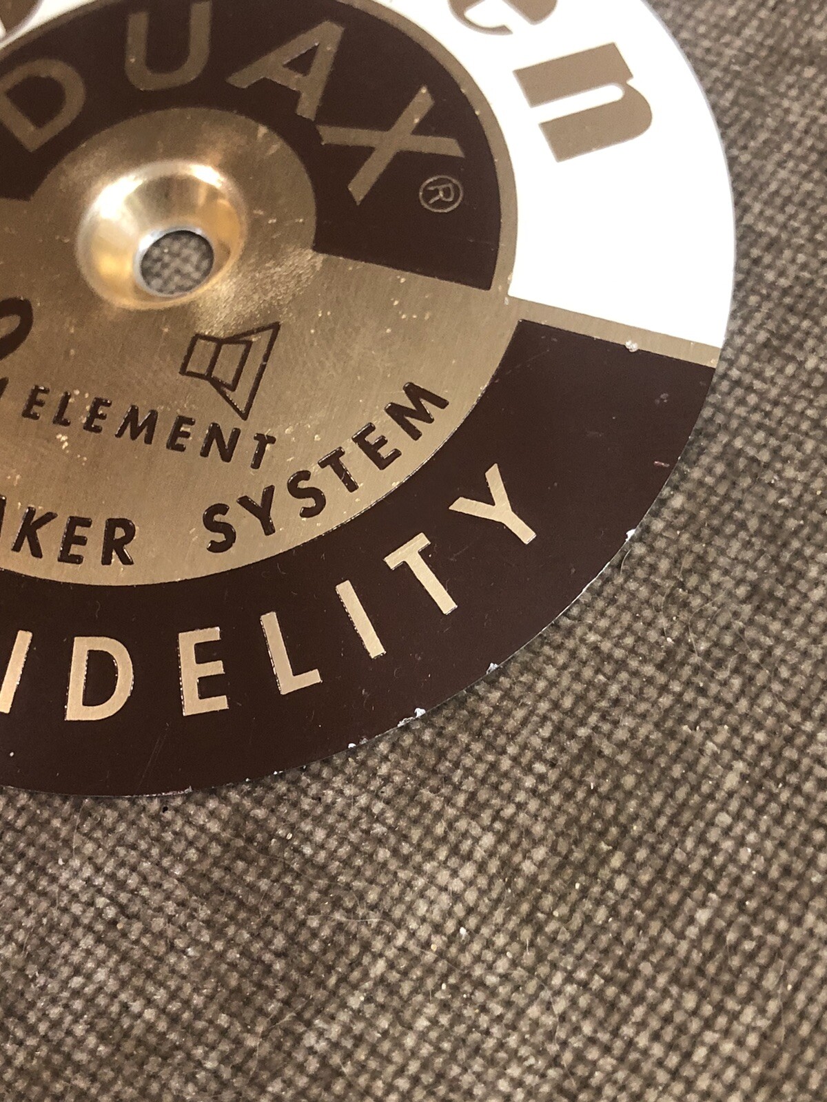 Vintage Jensen High Fidelity Speaker Badge Plaque DUAX HIFI | eBay