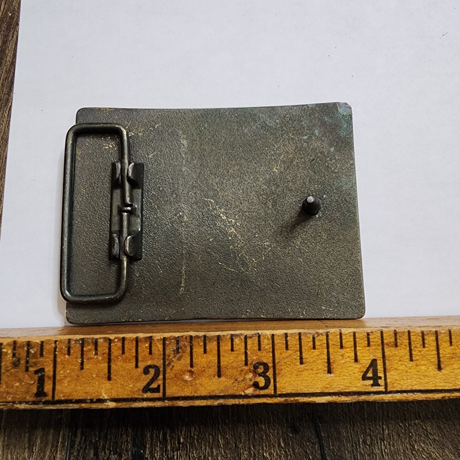 Vintage Budweiser Brass Patina Belt Buckle - Gem