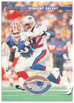 Vincent Brisby - New England Patriots - 1996 Donruss Football - Base ...