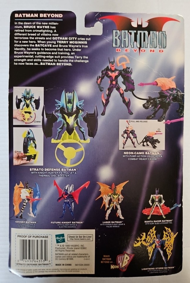 1999 Batman Beyond "Deluxe" Strato Defense Batman By Hasbro MIP | eBay