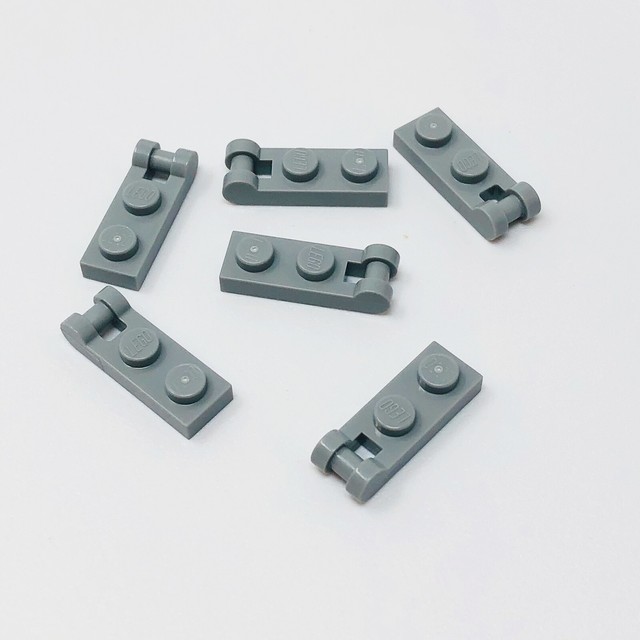 Lego - 4x Flat Modified 1x2 With Handle on End Light Bluish Gray 60478 ...
