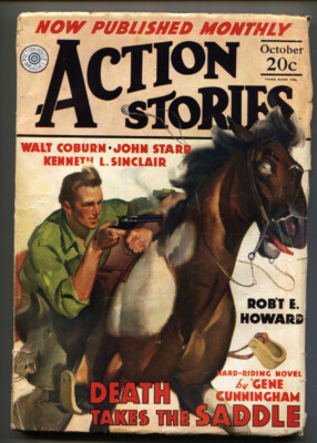 Action Stories 10/1936-Robert E. Howard-Rare Pulp Magazine | eBay