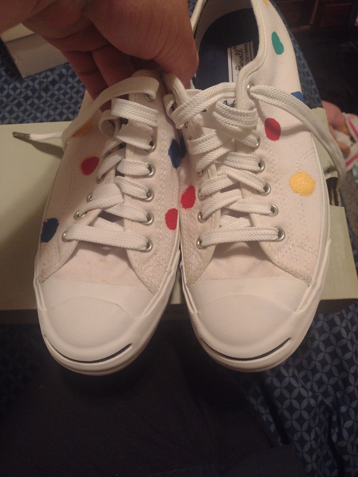 Converse Jack Purcell White Confetti Shoes Woman Siz… - Gem