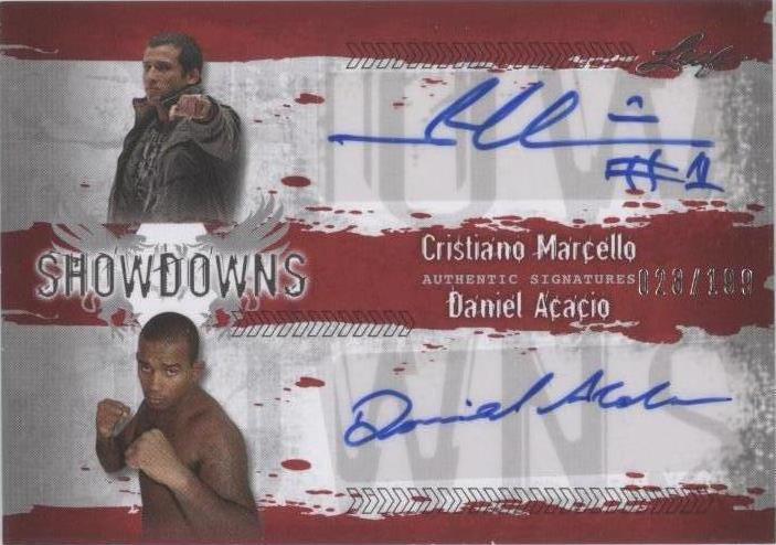 2010 Leaf MMA - Showdowns Dual Autographs Cristiano Marcello, Daniel ...