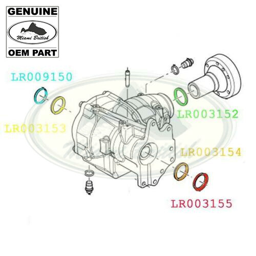 Land Rover DIFERENTIAL Seal Kit Lr2 Range Evoque ROV0061 Lr003152 OEM ...