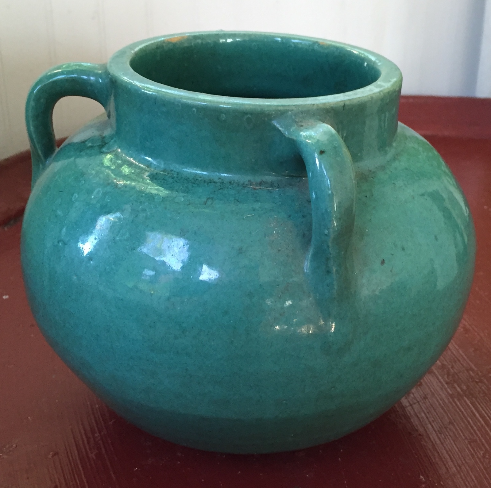 Antique Arts & Crafts Mission Turquoise Pottery Vase Tyg 1910 Urn Early ...
