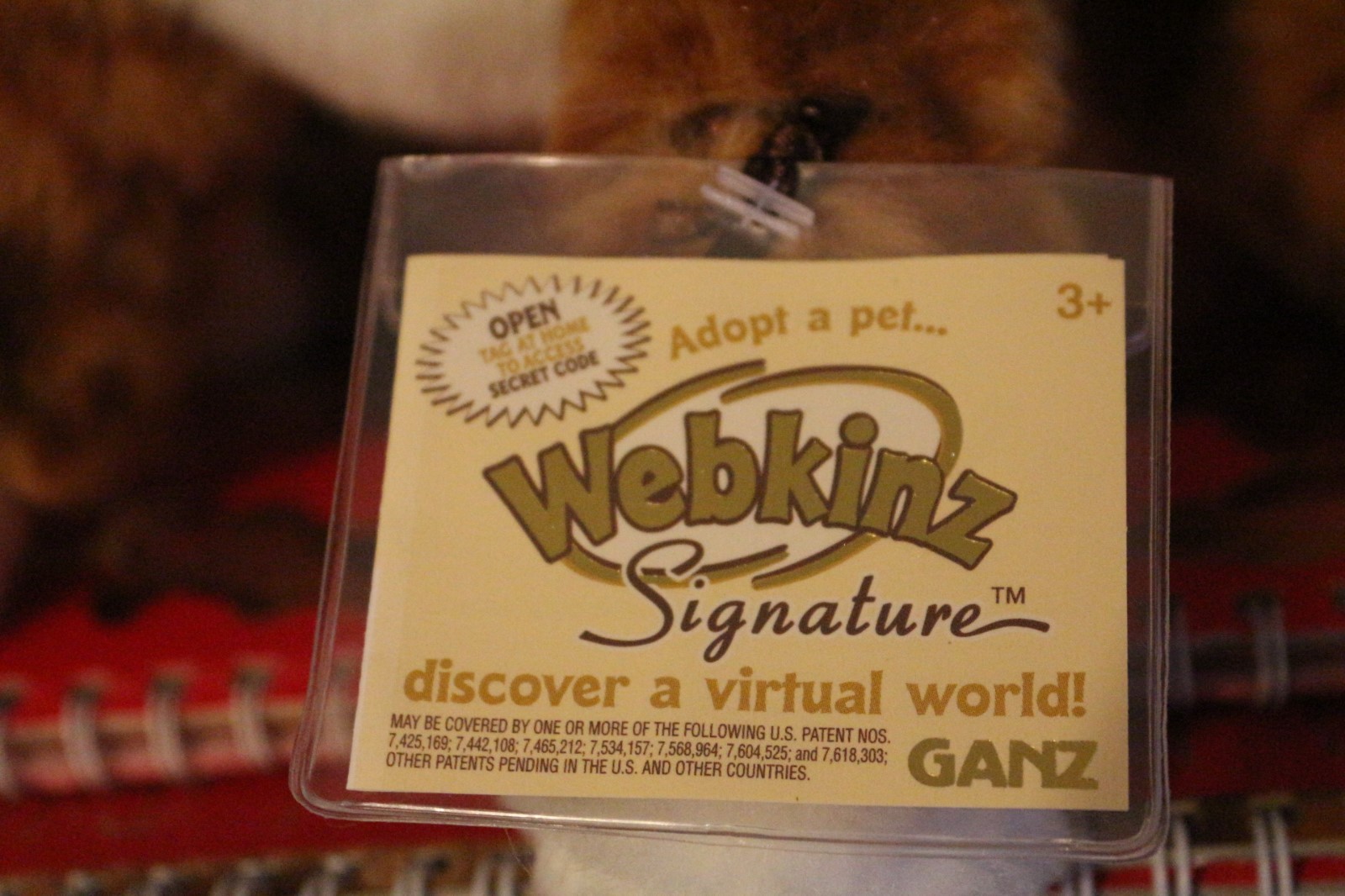 WEBKINZ SIGNATURE ORANGE TABBY CAT.COMES WITH SEALED CODE/TAG-NICE GIFT ...