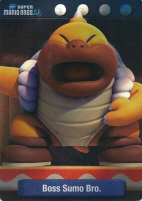 2015 Super Mario Bros U Foil Card Boss Sumo Bro #26 Enterplay | eBay