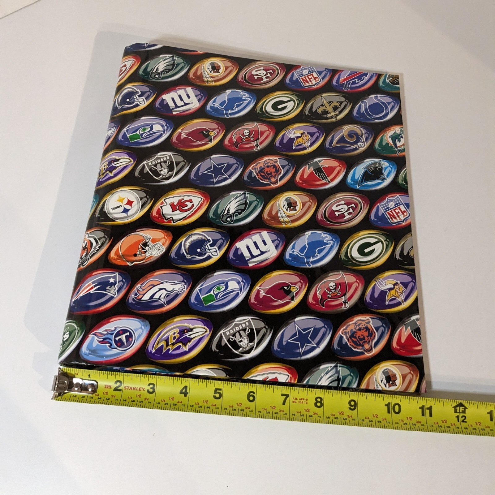 2001 Crown Pro Inc NFL Football Logo School Binder 3 Ring W/ 2 Pocket ...