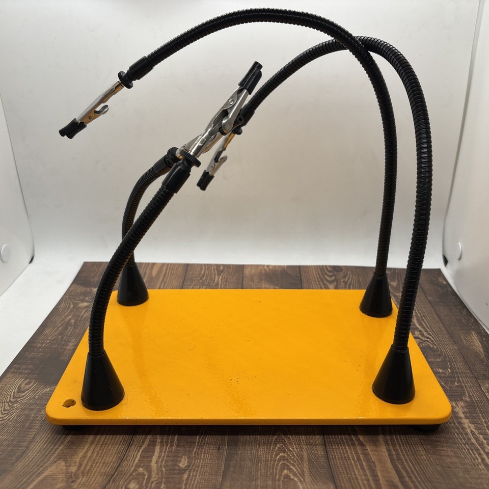 Magnetic Helping Hands Soldering Work Station 4 Flexible Arms Alligator ...
