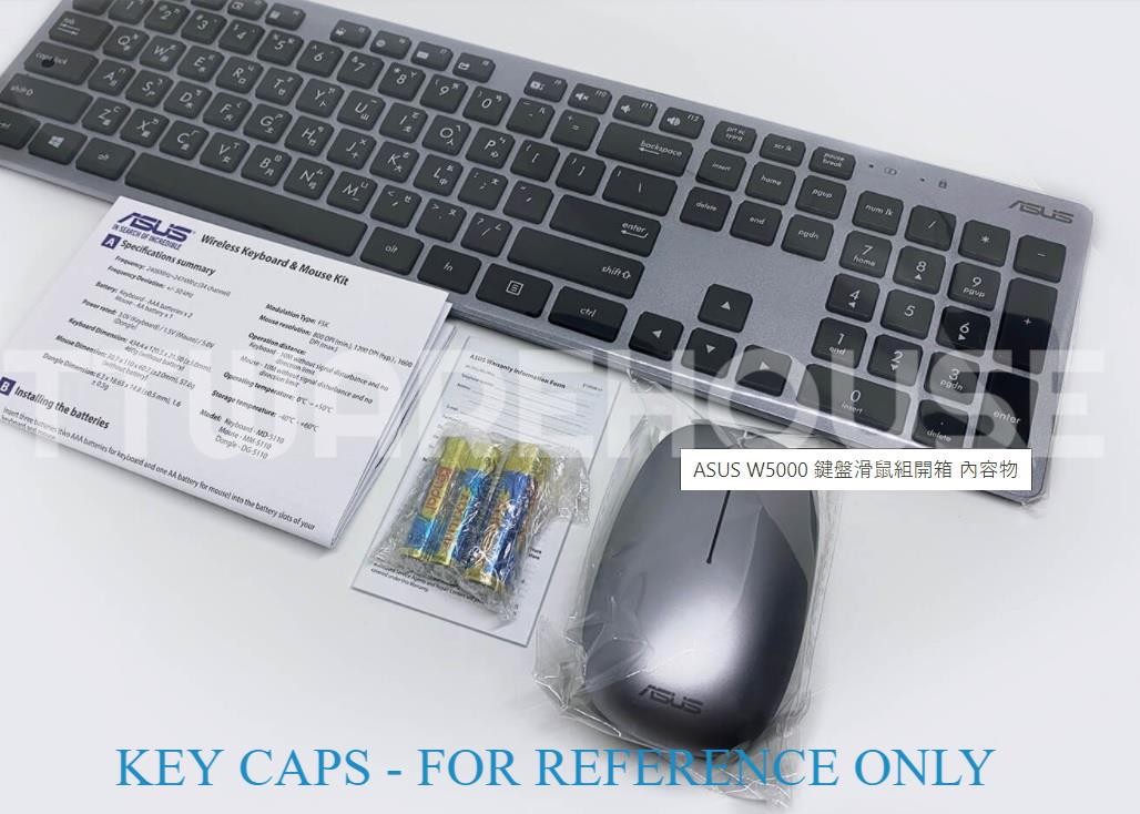 [US] NEW ASUS W5000 EN/CH Wireless Keyboard Mouse Bundle Set for PC ...