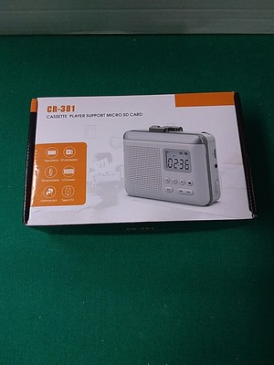 Cassette Player, Records & Convertes to SD Card CR-381 w/ Mic ...