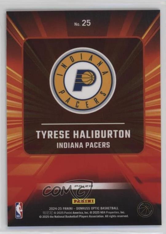 2024-25 Panini Donruss Optic Express Lane Purple Prizm Tyrese ...