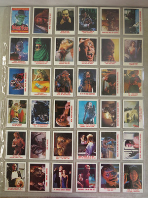Vintage 1984 Topps Fright Flicks 1-90 Card 1-11 Sticker Complete Set ...