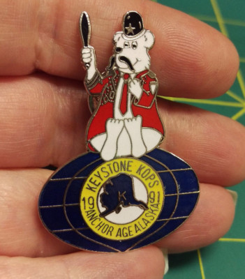 Kiwanis Club Pin - Keystone Kops 1991 Anchorage Alaska 1 3/4" tall Cute ...