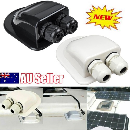 RV-Roof Junction Box For Solar Panel Wiring Double Cables Entry Gland ...