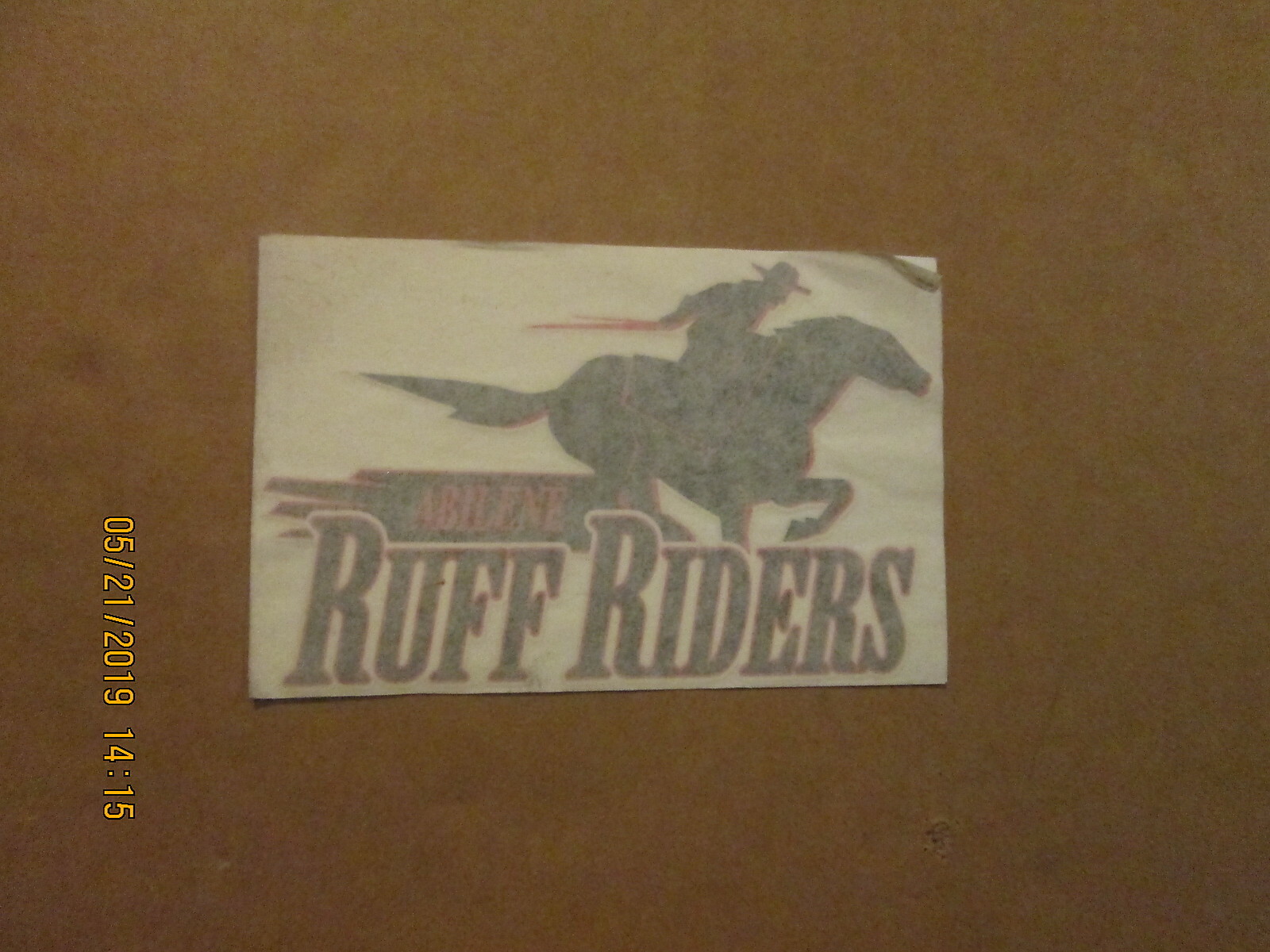 IFL Abilene Ruff Riders Vintage Defunct 2009 Team Logo Football Window ...