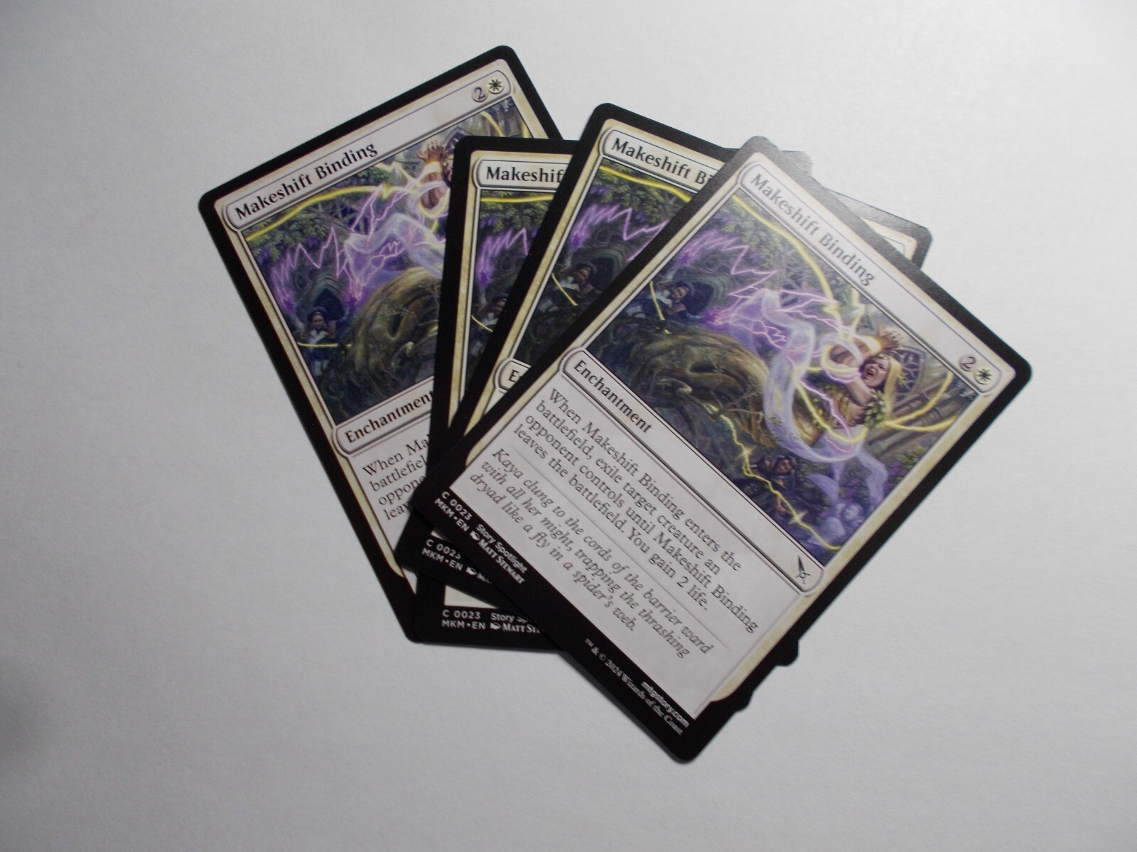 Makeshift Binding x4 MTG MAKM White Common Enchantment NM/M | eBay