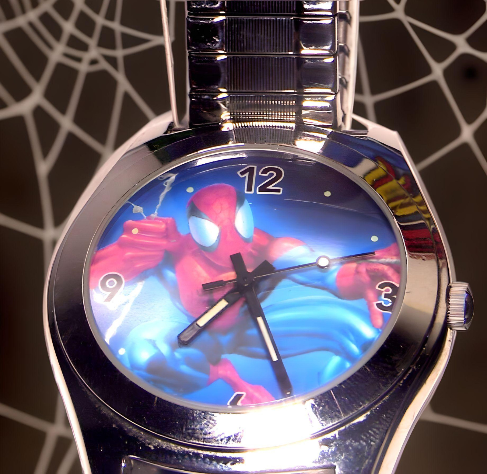 MARVEL Spider-Man Collectible Analog Watch 2004 W/ Bo… - Gem