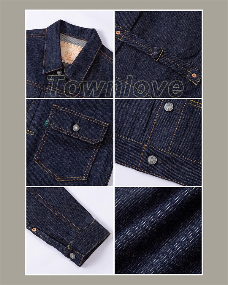 BOB DONG 22oz Selvedge Denim Type I Jacket S2306XX Classic 506XX Jean ...