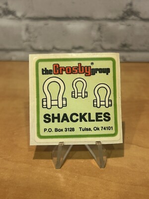 Crosby Rigging Shackles Operating Engineers Hardhat Sticker Hard Hat C ...
