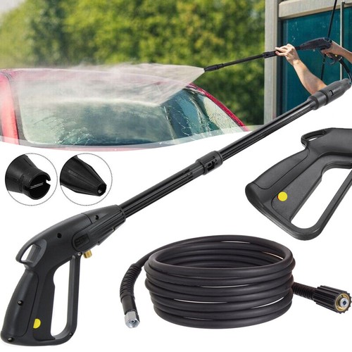 High Pressure Power Washer Spray Gun 150 Bars M14 Jet Lance Nozzle and ...