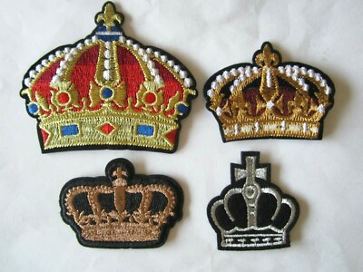Crown Royal King Queen Prince Princess Iron On Patch Applique Sewing ...