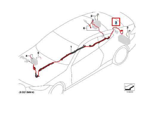 BMW 3 G20 Positive Battery Cable Loom 61125A690C1 NEW GENUINE | eBay UK