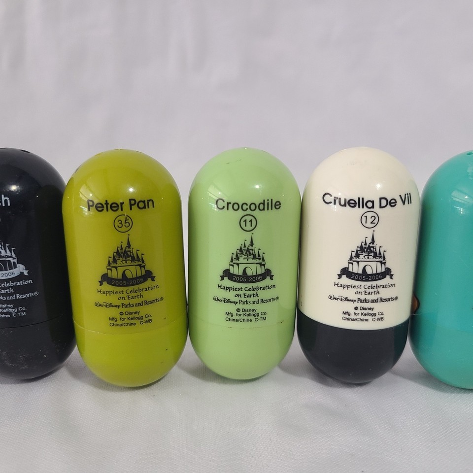 Lot Of 10 Kellogg Disney Parks 3" Tall Weeble Wobble Tinkerbell Nemo ...