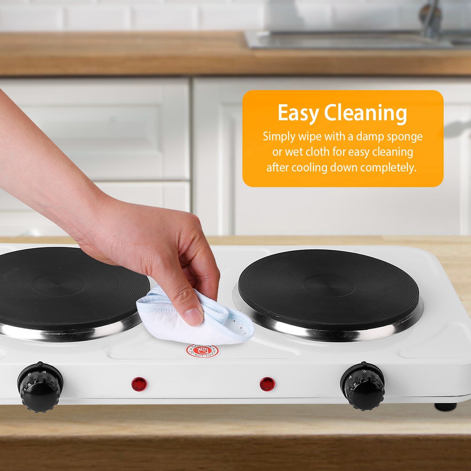 2000W Hot Plate Cooktop Countertop Burners Dual Cooker Burner Stove ...
