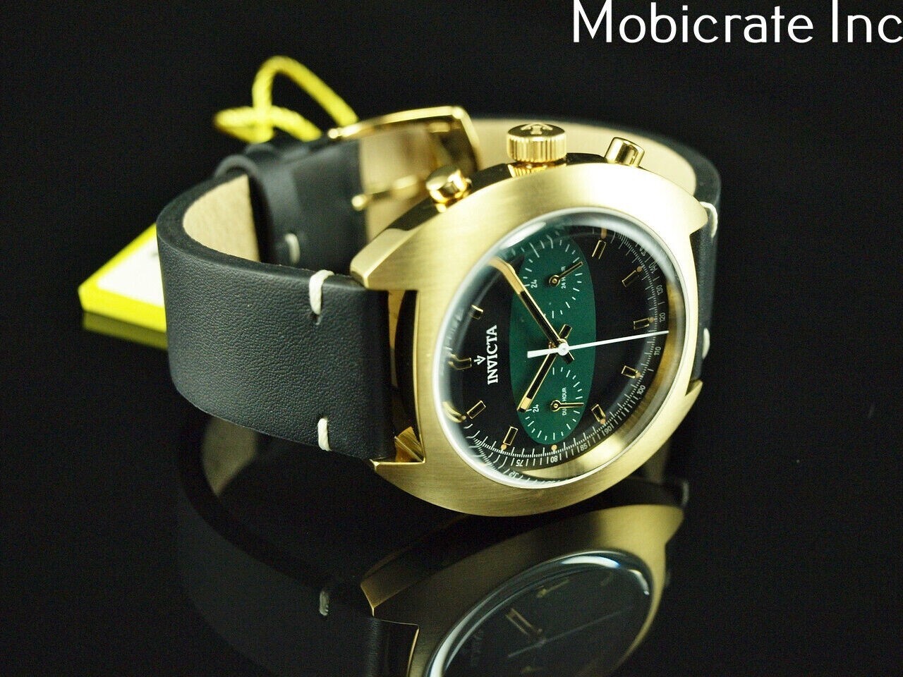 RARE invicta Men's 41mm Homage SURF BOARD Vintage Royal Gold Tone SS ...