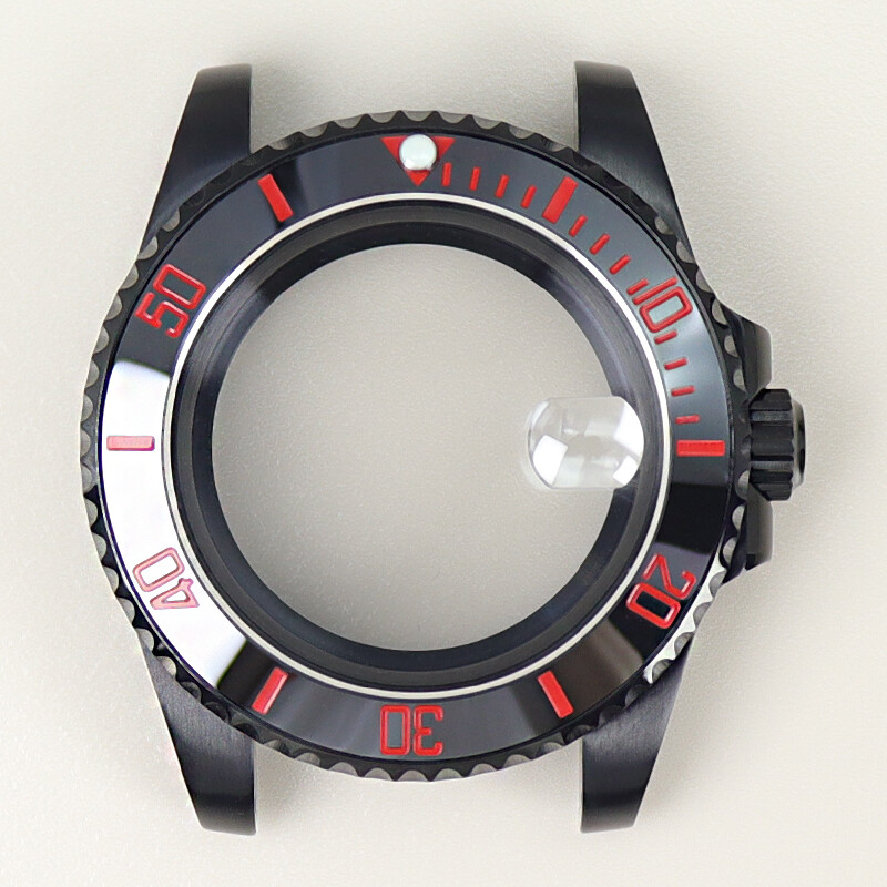 Modify SUB GMT Mod PVD Black Watch Case For Seiko nh34 35 36 Movement ...
