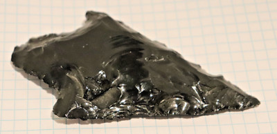 Obsidian Arrowhead Stone Rock Native American Black Indian Weapon | eBay