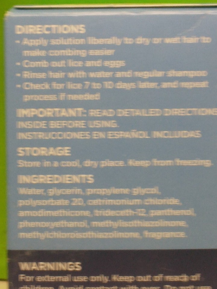 Walgreens Lice Removal Kit Pesticide Free 100% Effective 4 FL OZ (M) | eBay