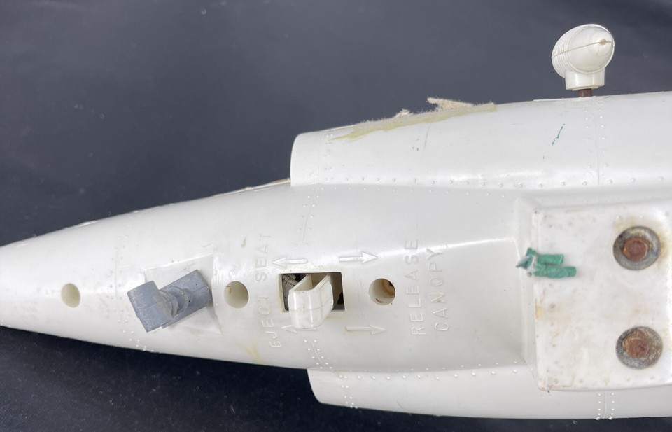 Vintage Battery Operated Remco Sky Diver #4 Motorized Jet Plane Fighter ...