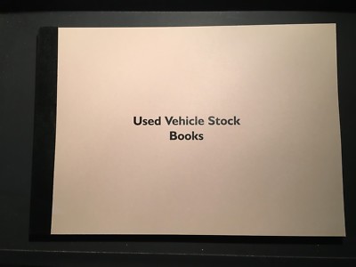 Used car sales car stock book 50 pages | eBay UK