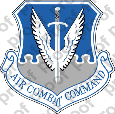 STICKER USAF AIR FORCE AIR COMBAT COMMAND BGB | eBay
