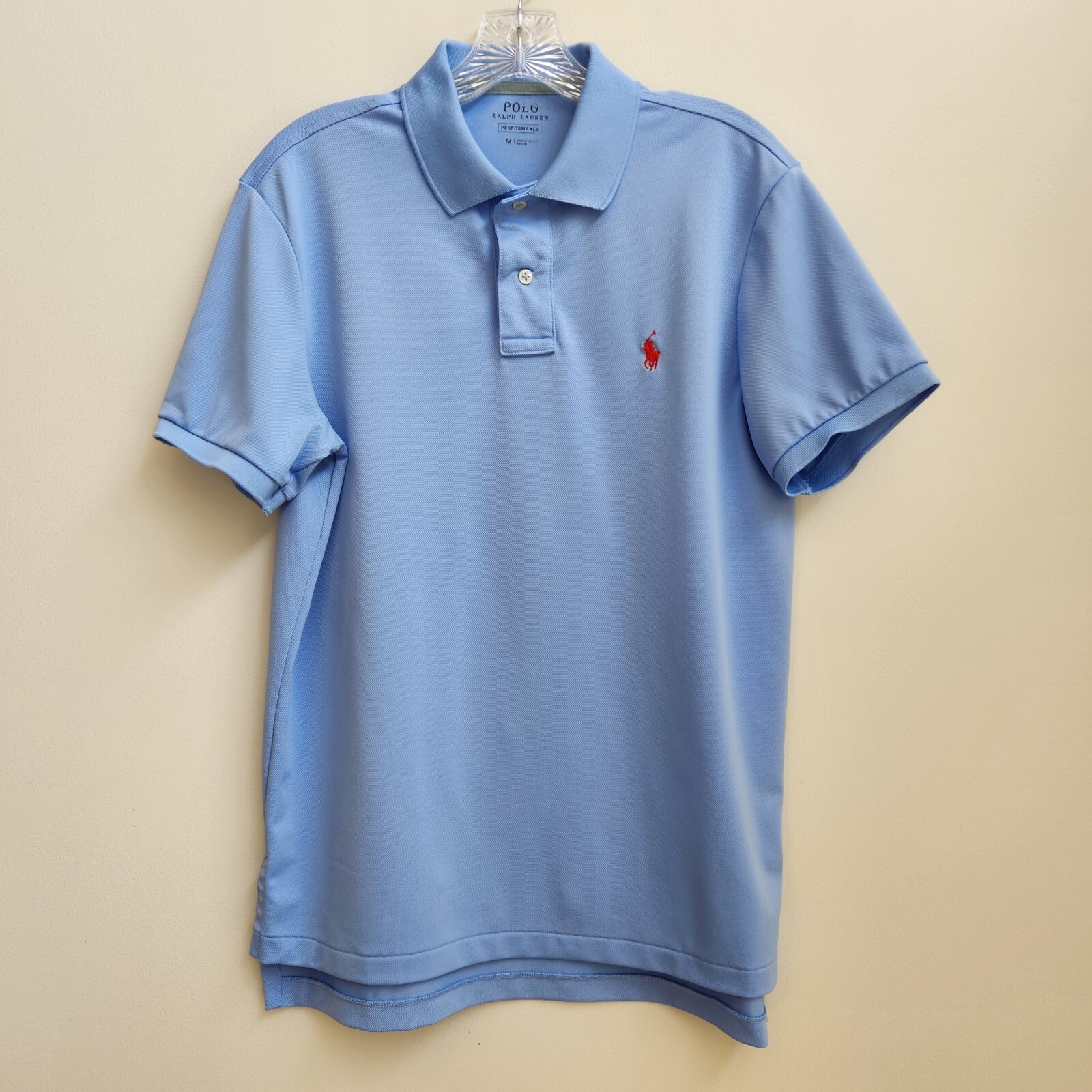 Polo Ralph Lauren Men's 1/4 Button Blue Polo Shirt Si… - Gem
