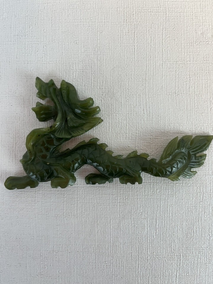 Vintage Small Jade Dragon Figurine | eBay