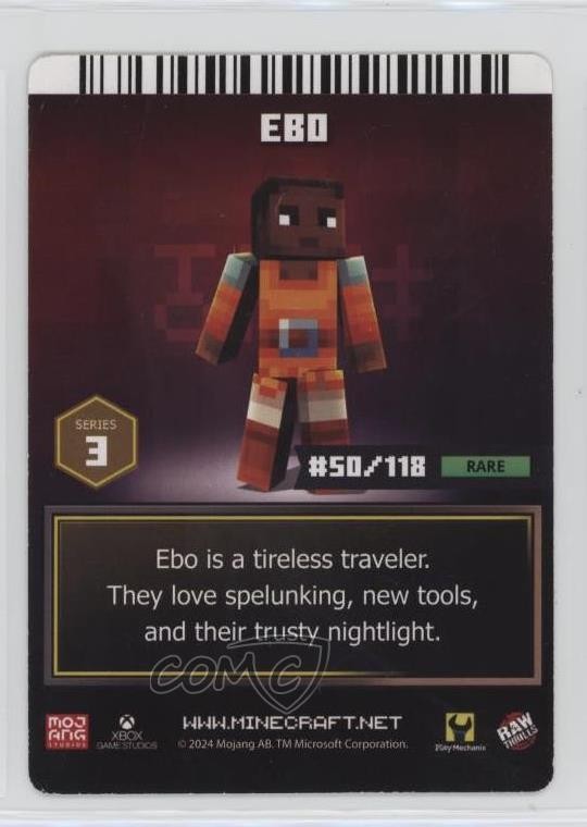 2024 Raw Thrills Minecraft Dungeons Arcade Vending Cards - Series 3 Ebo ...