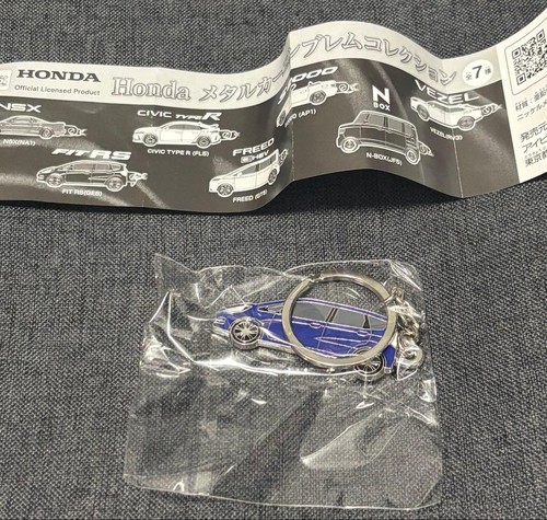 HONDA FIT RS Metal Car Emblem Collection Keychain Blue Instruction ...