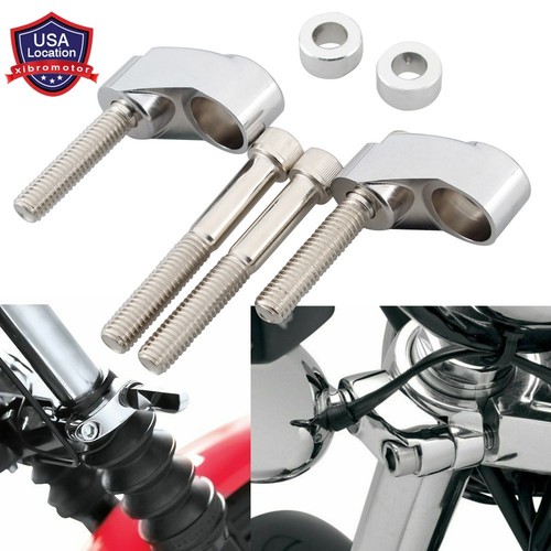 Front Turn Signal Mount Bracket Relocation Kit Fit For Harley Dyna 39mm ...